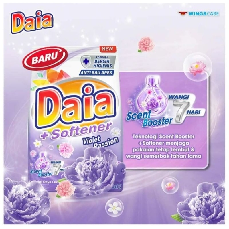 Jual Daia Detergent Bubuk Violet Passion 1.5Kg | Shopee Indonesia
