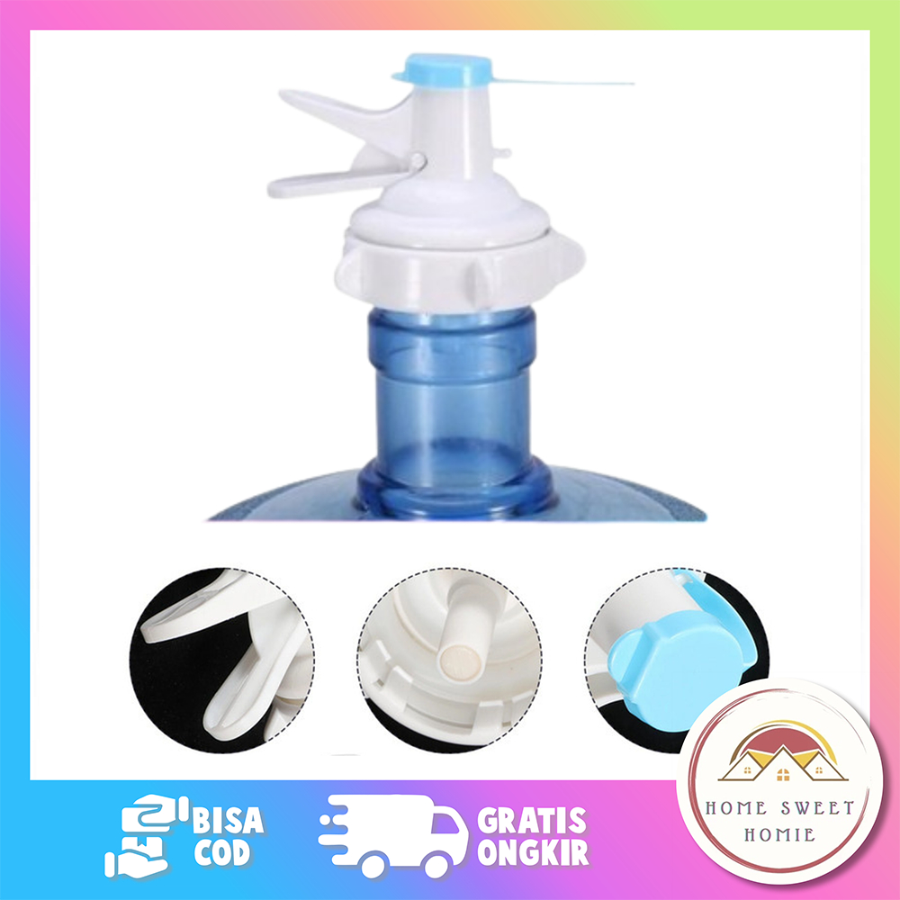 Jual Kran Galon Keran Tutup Galon Aqua air Minum Rak Galon Model Miring ...