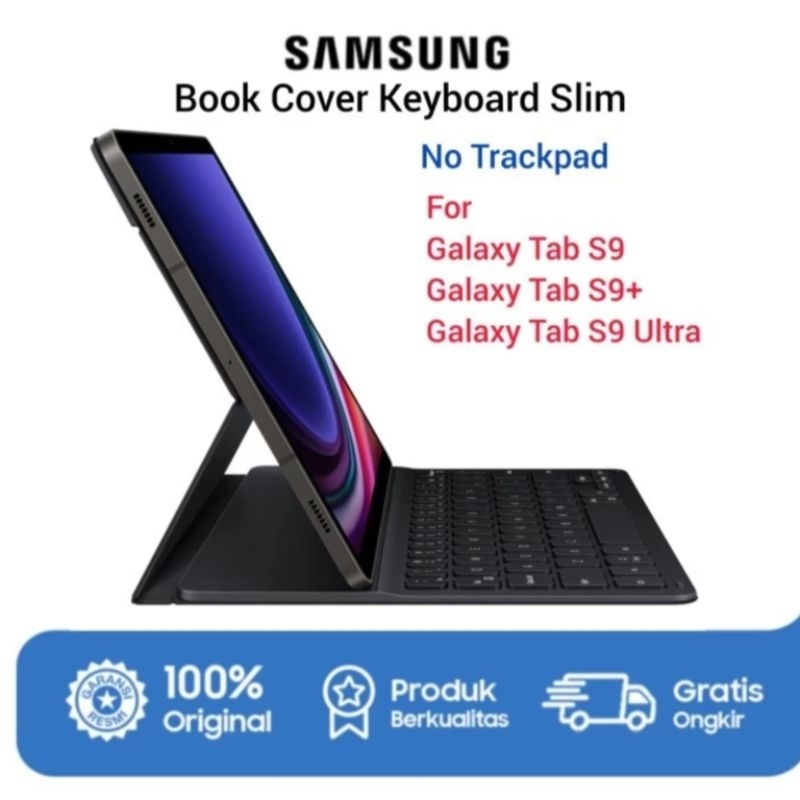 Jual Samsung Keyboard Cover Slim Galaxy Tab S9 FE S9+ S9 Ultra S9 FE+ ...
