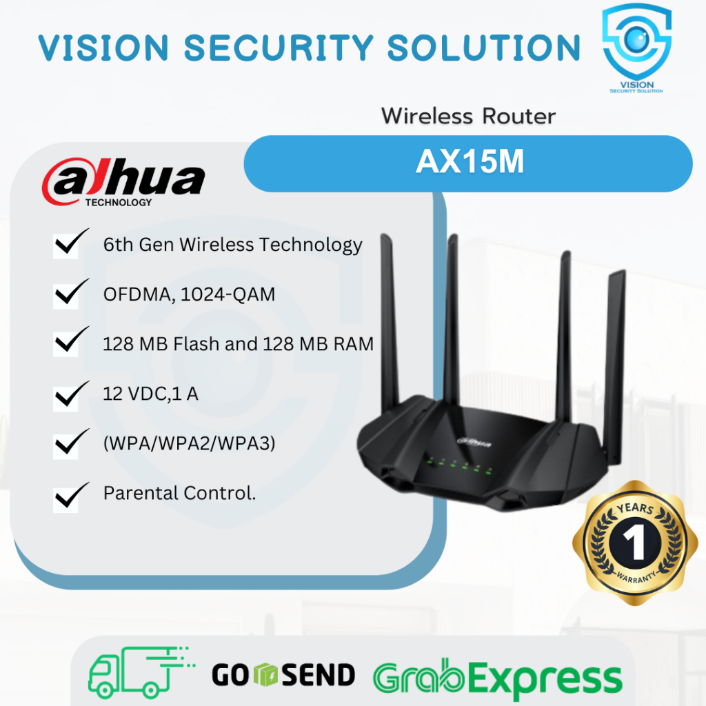 Jual Dahua Wierless Router AX15M Dual Band 2.4ghz 5ghz | Shopee Indonesia