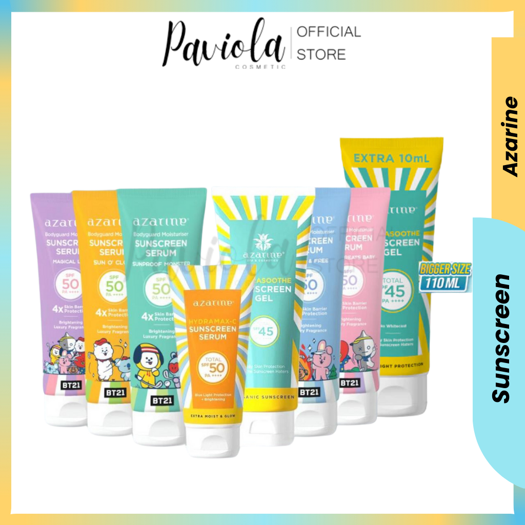 Jual ⚡Paviola⚡ Azarine Hydrasoothe Sunscreen Gel SPF | Sunscreen Gel ...