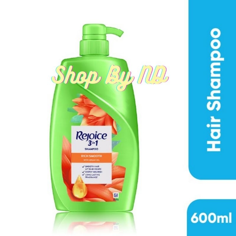 Jual Rejoice Shampoo Rich Soft Smooth Halus Lembut 600ml | Shopee Indonesia