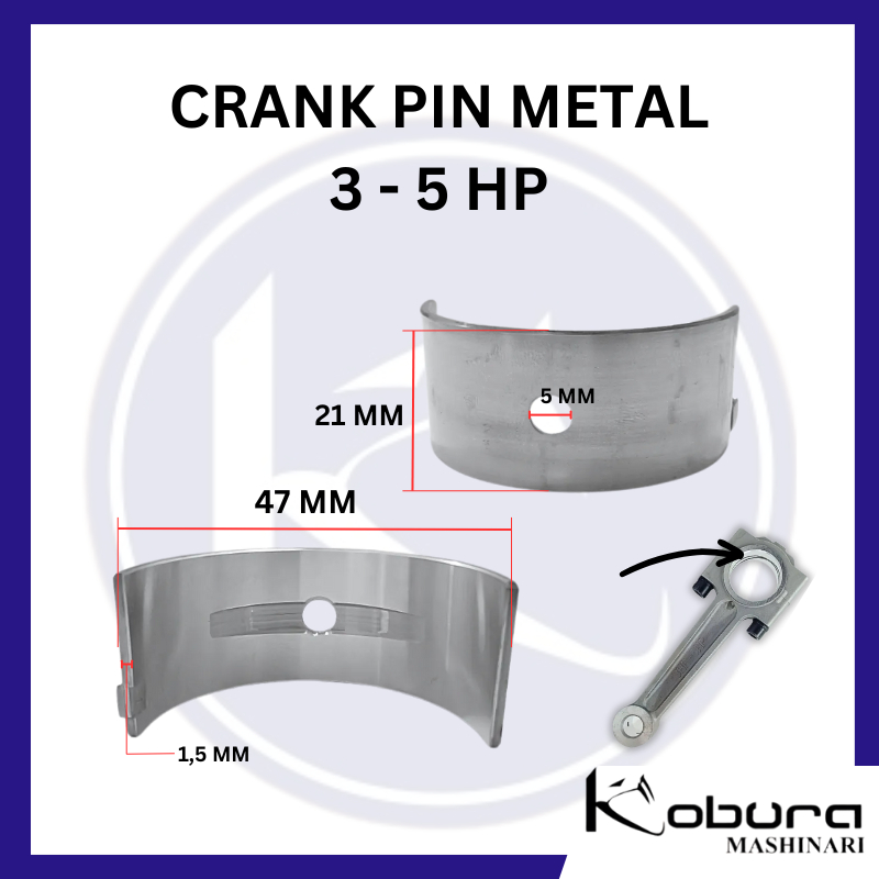 Jual Crank Pin Metal 3 - 5 HP Metal Jalan Metal Stang Kompresor Angin ...