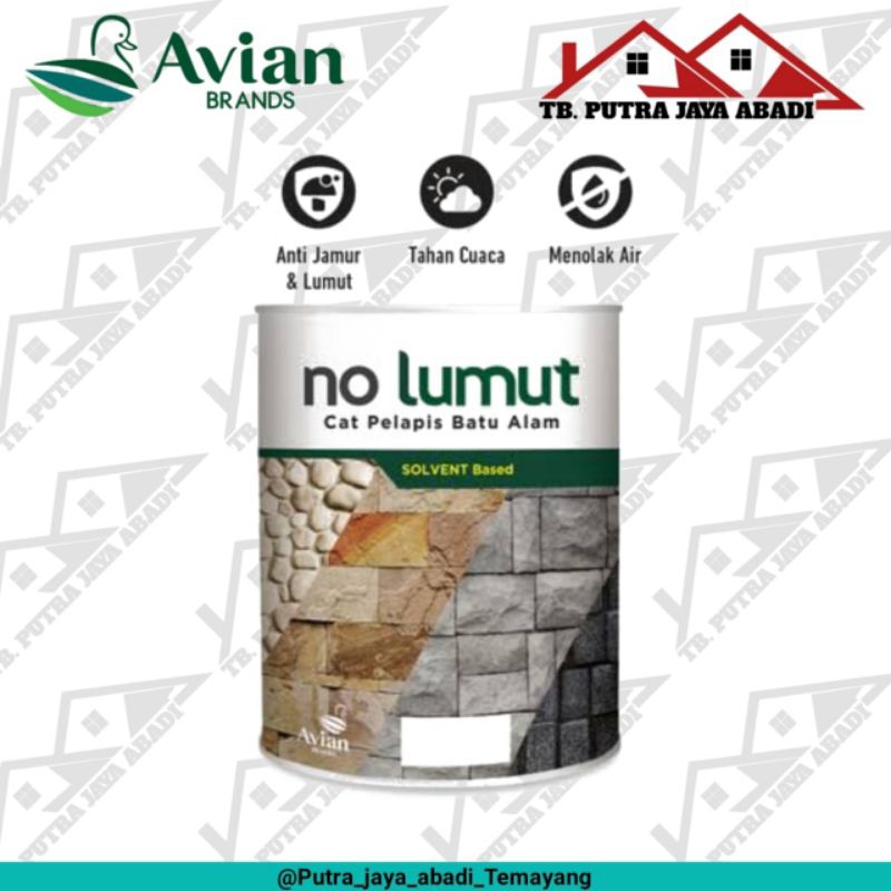 Jual CAT BATU ALAM NO LUMUT AVIAN 1 Kg | Shopee Indonesia