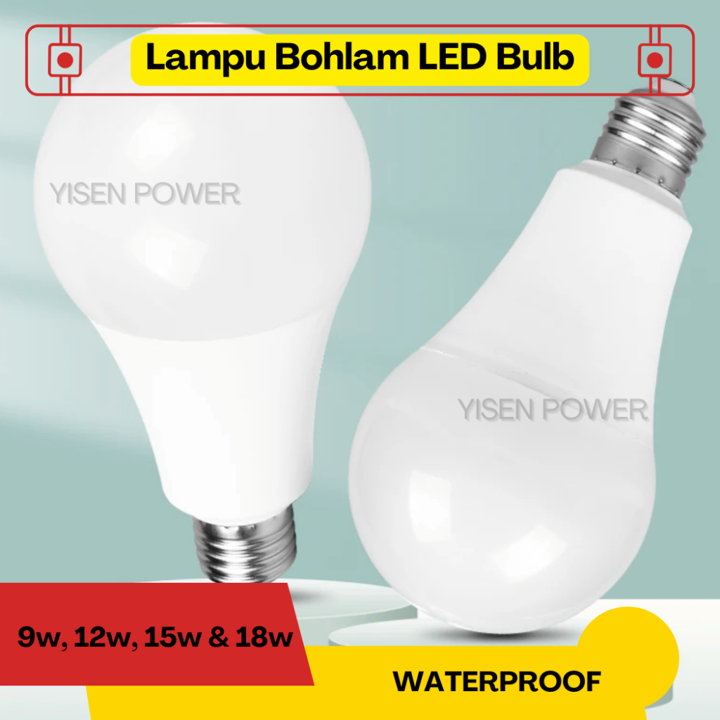 Jual Lampu Bohlam 9W 12W 15W 18W Fitting E27 Hemat Energi | Shopee ...