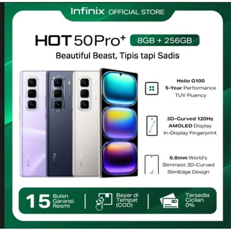 Jual INFINIX HOT 50 PRO PLUS GARANSI RESMI | Shopee Indonesia