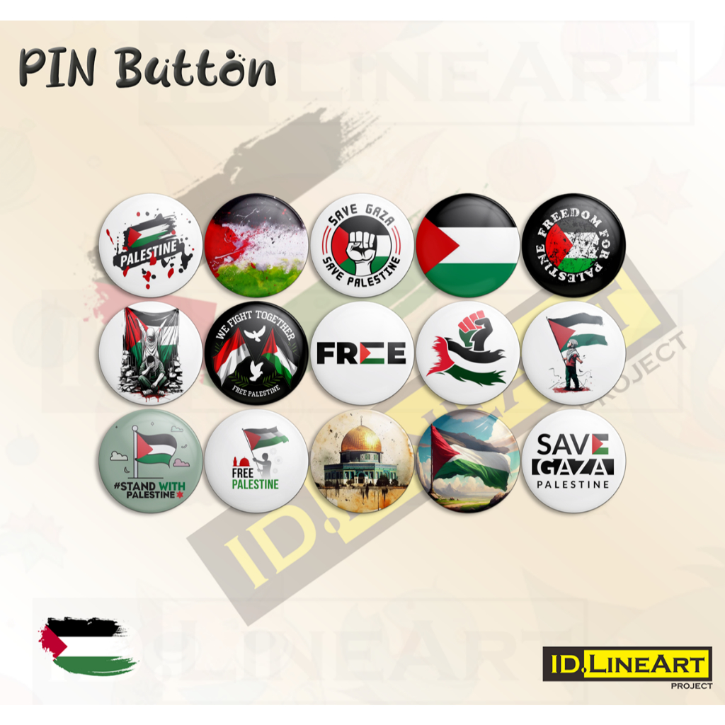 Jual PALESTINE Pin Button Pin Plastik Bros Ukuran 44mm | Shopee Indonesia