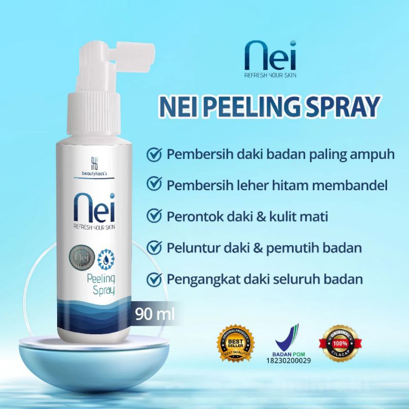 Jual NEI Peeling Spray Penghilang Daki Pembersih Leher Hitam Seluruh ...