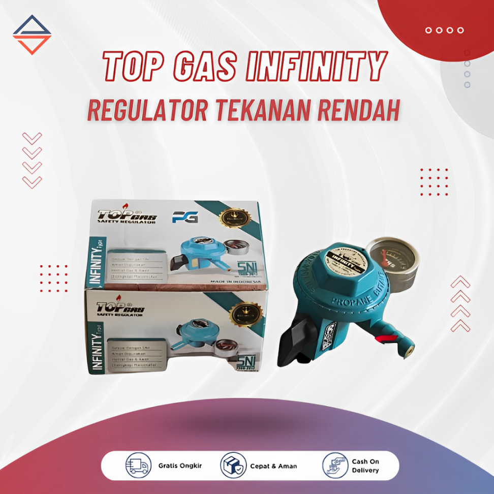 Jual Regulator Kompor Gas Lpg Top Gas Infinity Meter Tekanan Rendah Low ...