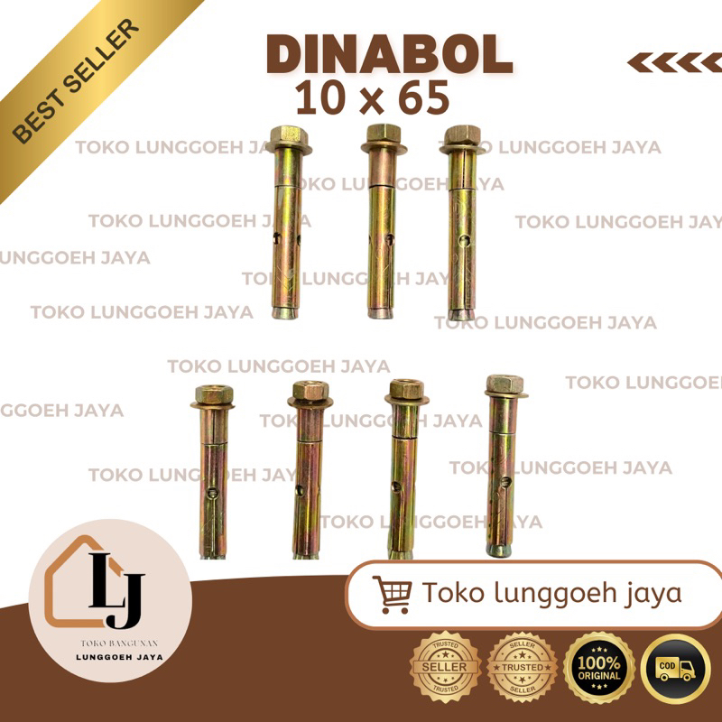 Jual Dynabolt | Baut beton | Dynabolt M8 x 65 | Dynabolt M10 x 50 ...