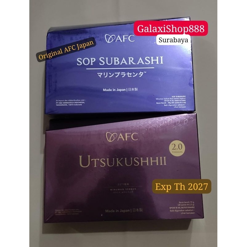 Jual SUPLEMEN KESEHATAN SUBARARASHI + UTSUKUSHII GOLD ORIGINAL AFC ...