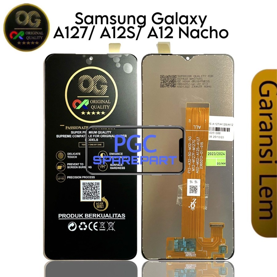Jual ORIGINAL OG SUPER - LCD TS Samsung A12s A12 Nacho A127 A127F | Shopee Indonesia
