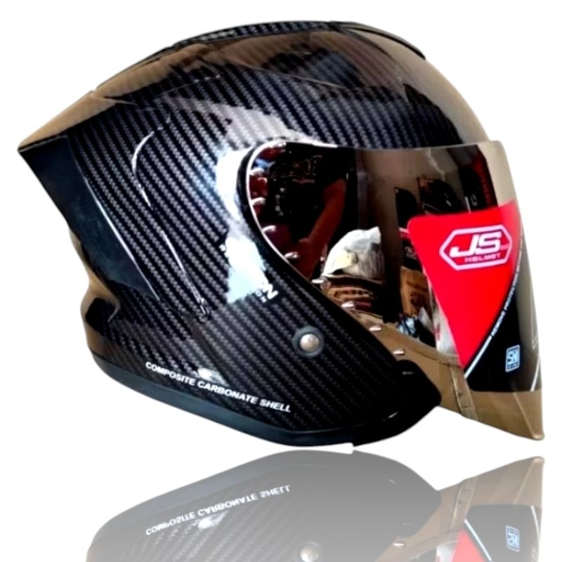 Jual ESA Helm JS ARMOR CARBON Original/SNI Dewasa Pria Wanita Kirim ...