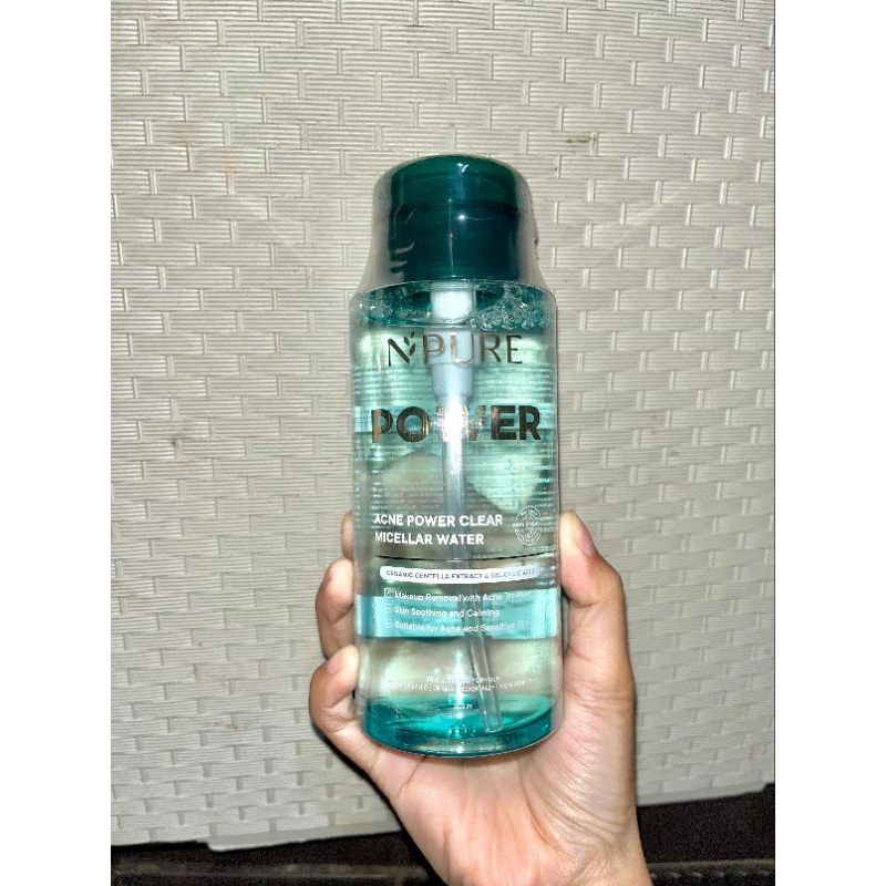 Jual New npure acne power clear micellar water 500ml | Shopee Indonesia