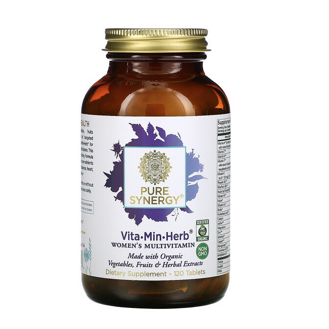 Jual Pure Synergy Vita-Min-Herb Women's Multivitamin (120 Tablets ...