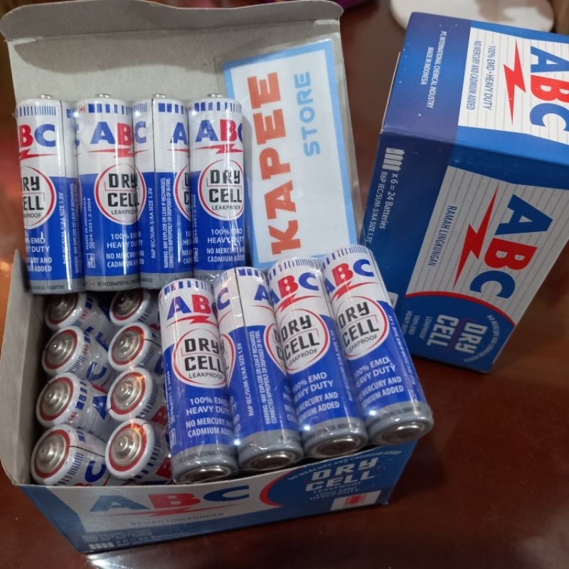 Jual Batu ABC Biru AA | Battery ABC blue AA ( 1 pak isi 24 pcs ...