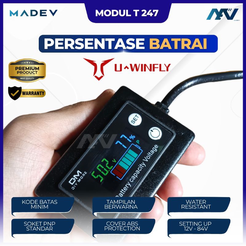 Jual Supnova Capacity Indikator Persentase sepeda motor listrik Uwinfly Exotic Goda | Shopee ...