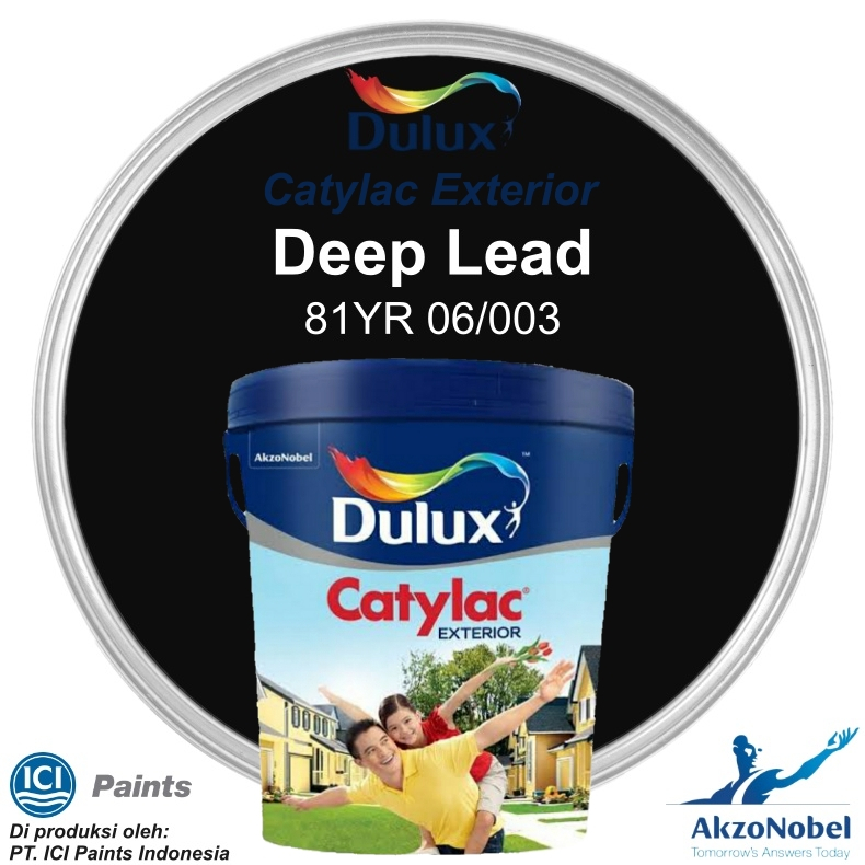 Jual CAT DULUX CATYLAC EXTERIOR 5 KG - DEEP LEAD 81YR 06/003 | Shopee ...