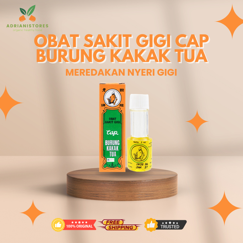Jual Obat Sakit Gigi Cap Burung Kakak Tua - Meredakan Nyeri Gigi ...