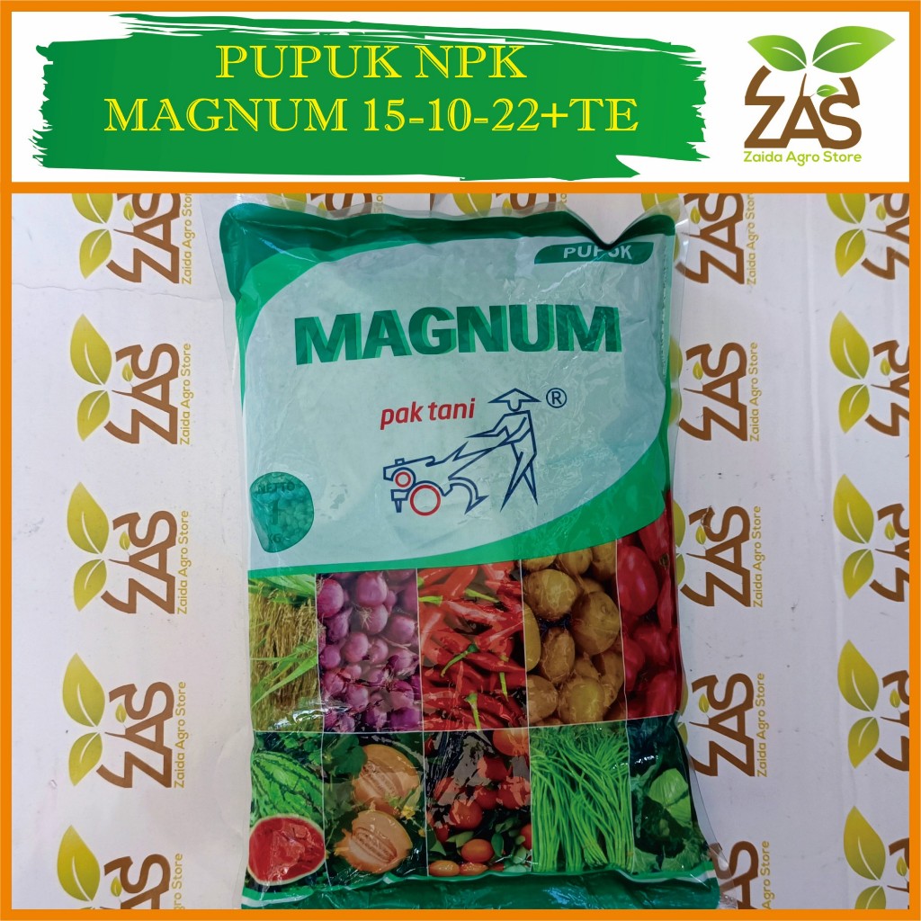 Jual PUPUK NPK MAGNUM 15-10-22+TE - PAK TANI - KEMASAN 1KG | Shopee ...