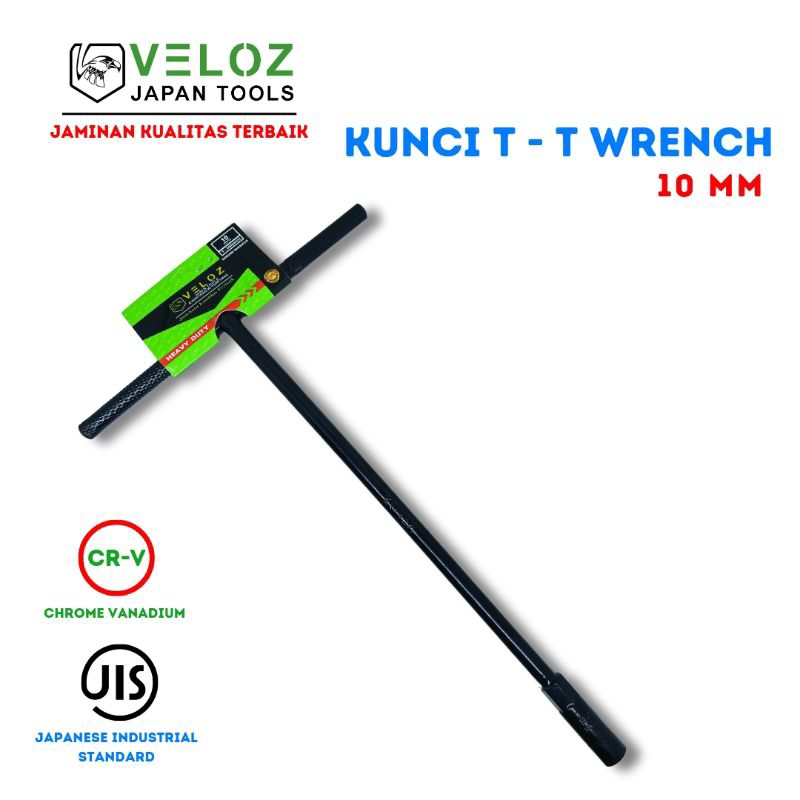 Jual VELOZ Kunci T 10 mm, kunci sok T 10mm Veloz Panjang - Kunci shock T 10mm | Shopee Indonesia