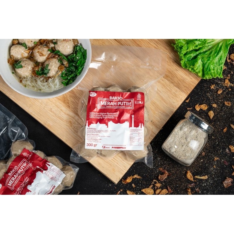 Jual Baru!Bakso Sapi by Merah putih Frozen 300gr/bakso sapi premium ...