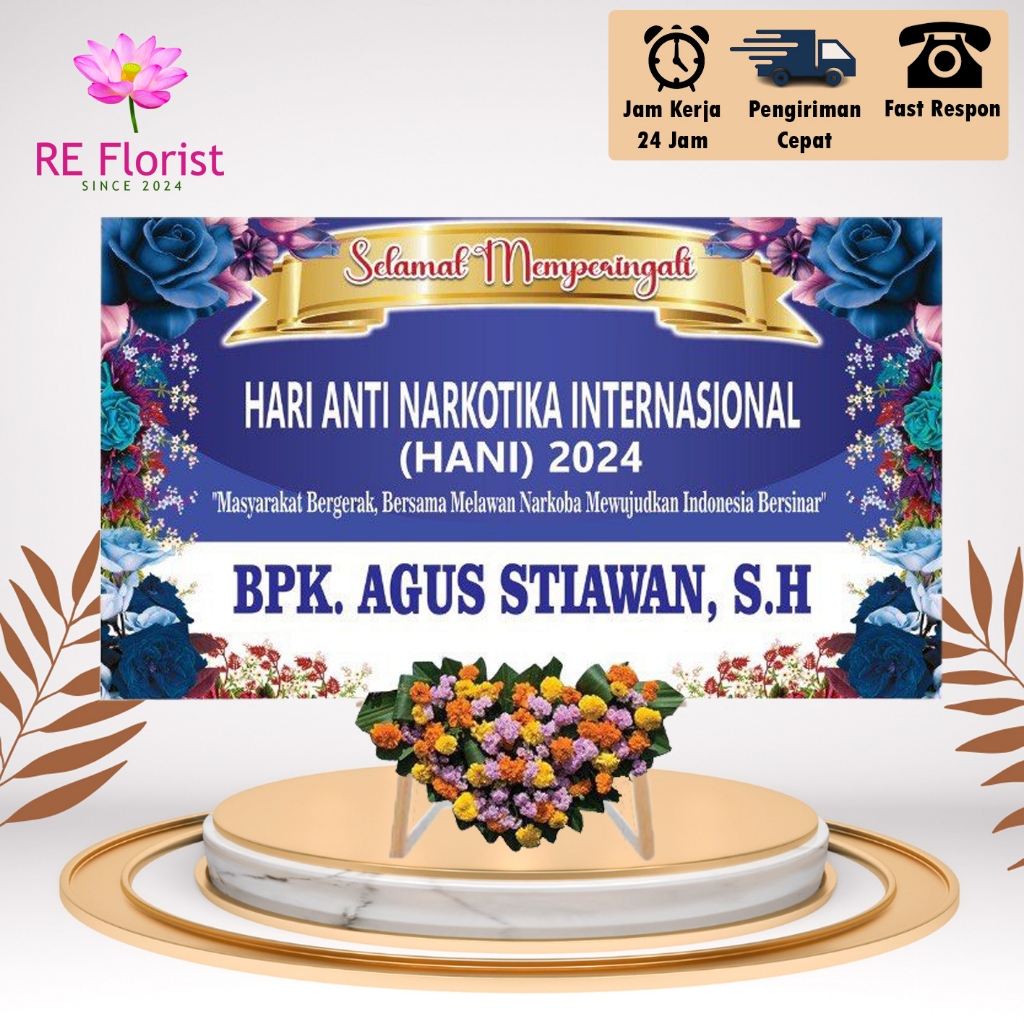 Jual Karangan Bunga Papan Flower Board Cetak Large Ucapan Selamat Grand ...