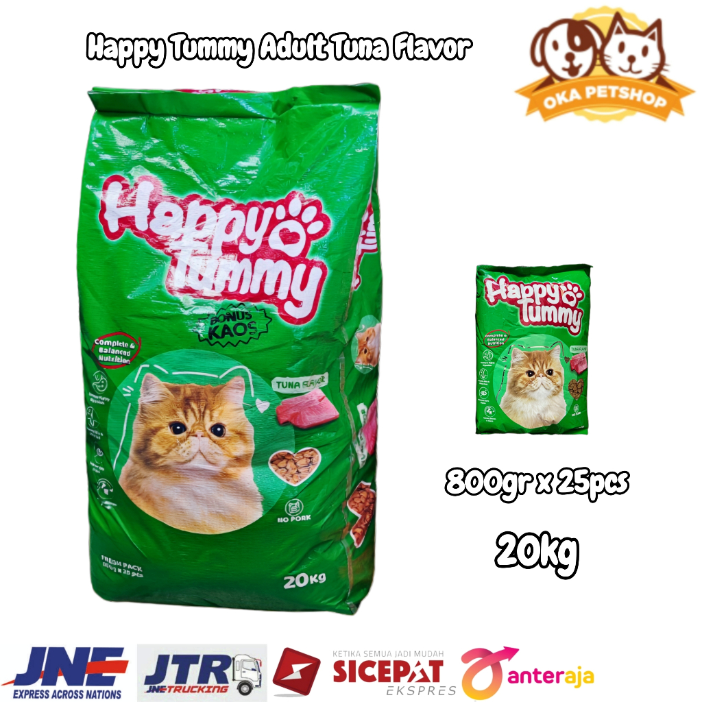 Jual Happy Tummy Adult Tuna 20kg - Makanan Kucing Dewasa | Shopee Indonesia