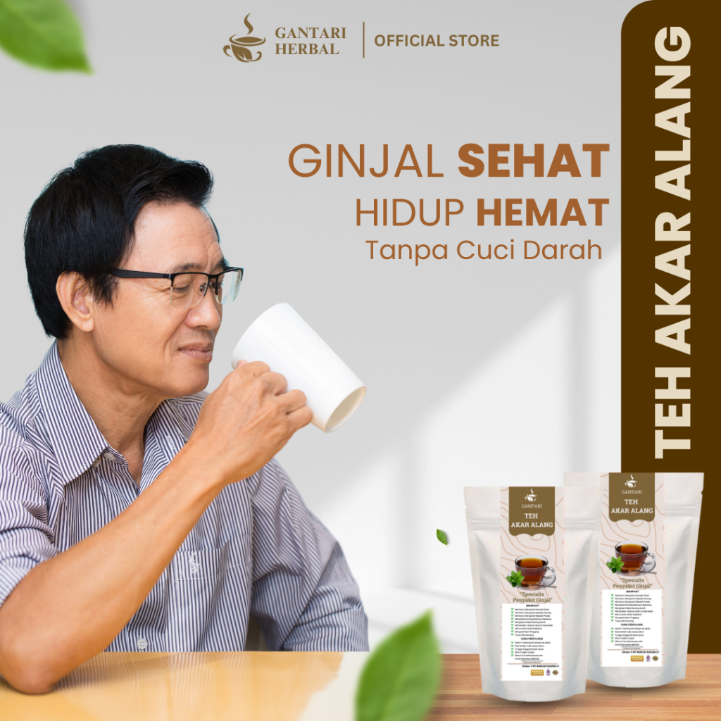 Jual Gantari Teh Akar Alang - Atasi Masalah Ginjal, Kencing Netes, Cuci ...