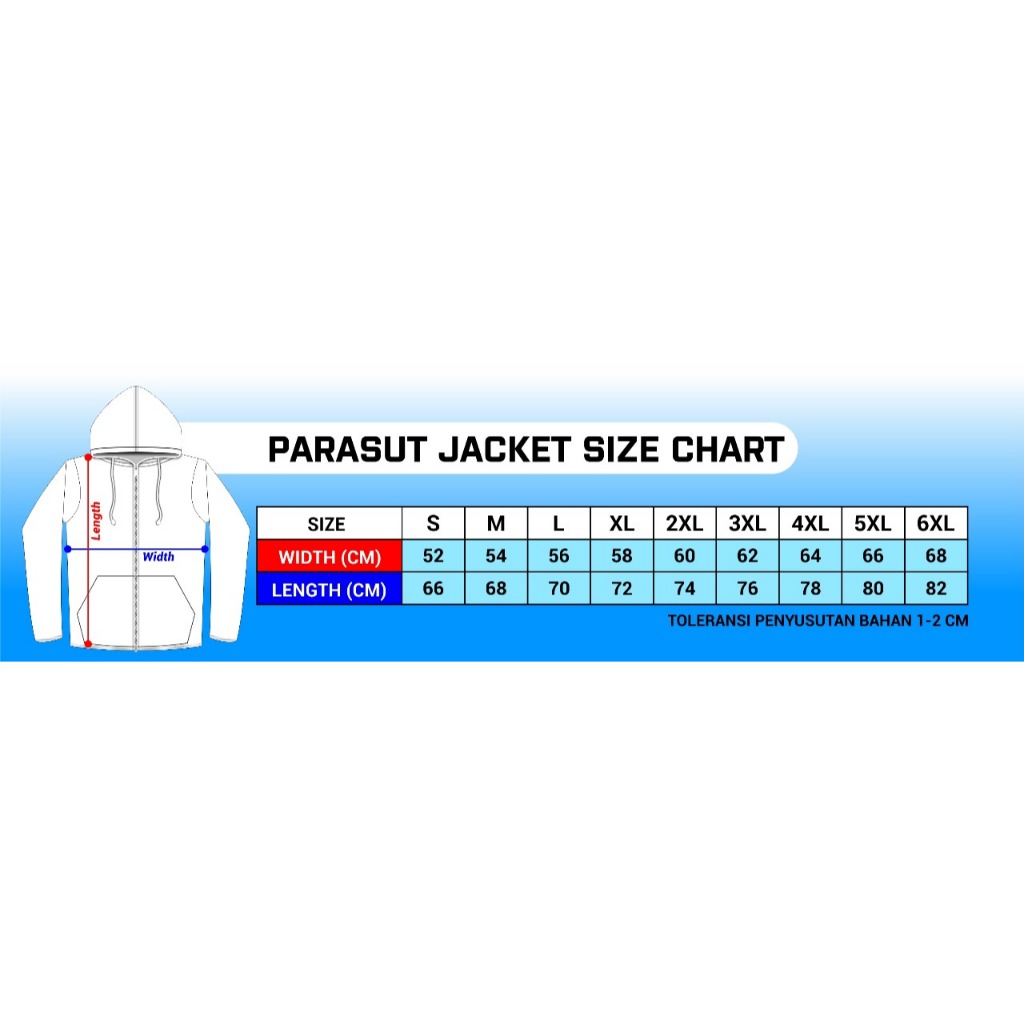 Jual Jaket Parasut Wanita Printing Jumbo / jaket parasut Big Size ...