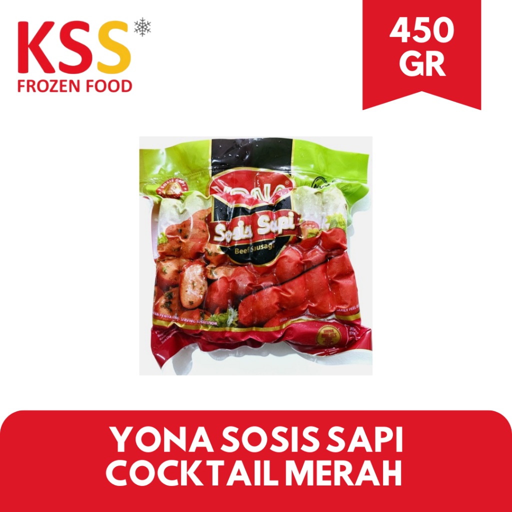 Jual YONA SOSIS SAPI COCKTAIL MERAH 450 GR | Shopee Indonesia