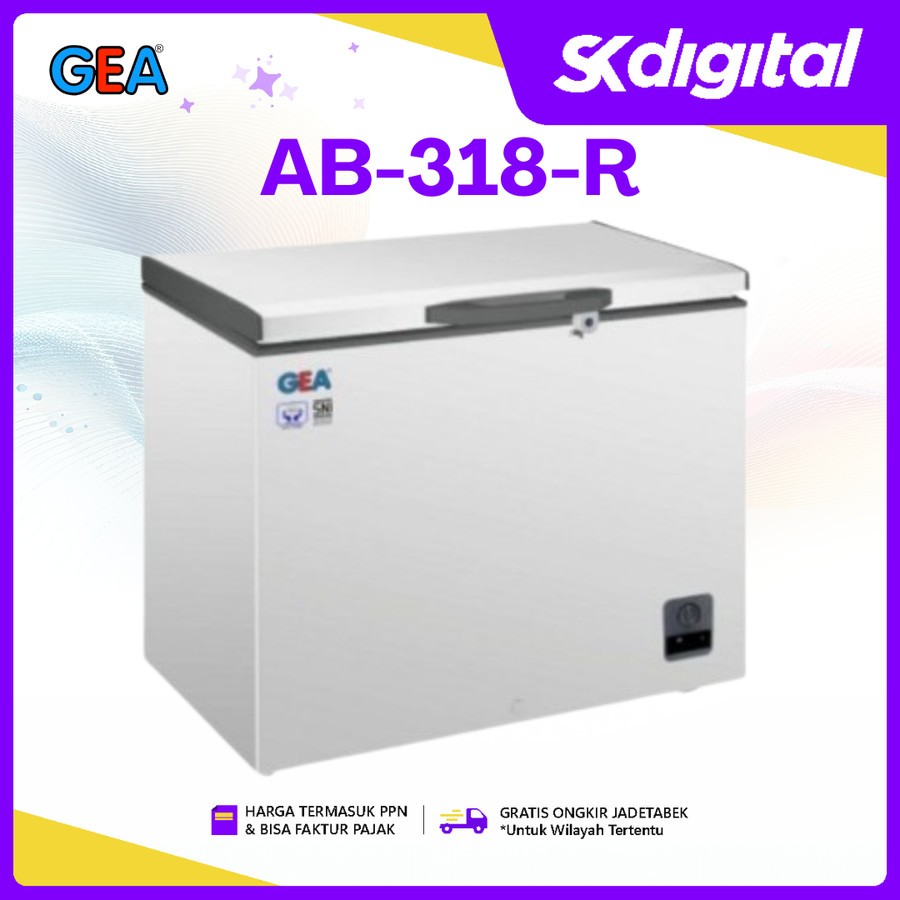 Jual Chest Freezer Gea AB-318-R Freezer Box 300 Liter | Shopee Indonesia