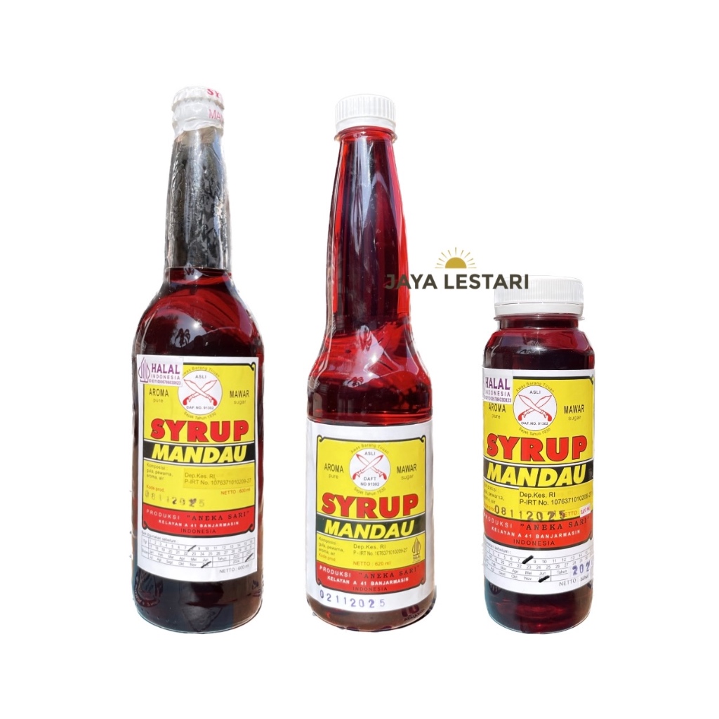 Jual Sirup Syrup Mandau Mawar (3 Ukuran) | Shopee Indonesia