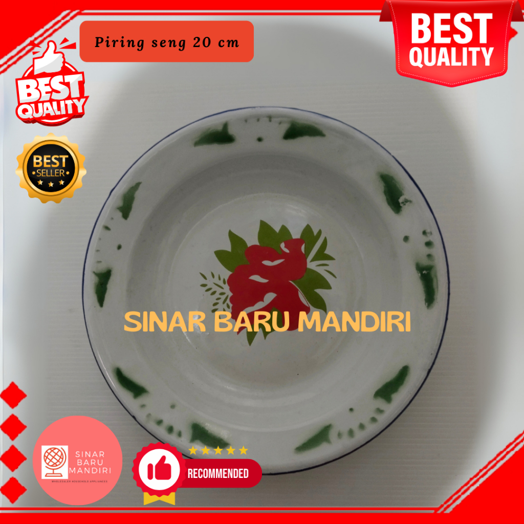 Jual Piring Jadul Seng / Piring Jadul Enamel 20cm / Piring seng ...