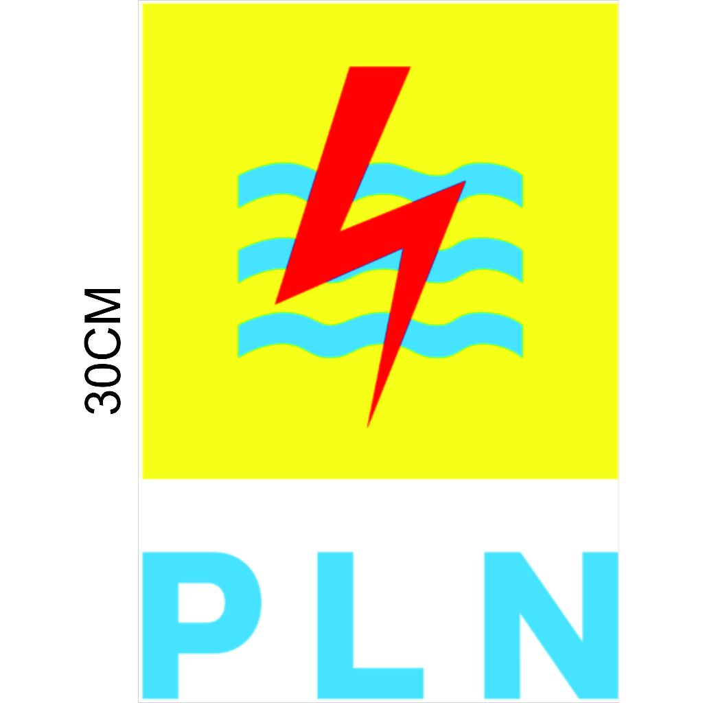 Jual LOGO PLN UKURAN 30 CM STICKER CUTTING | Shopee Indonesia