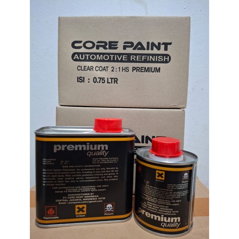 Jual CLEAR COAR CORE PAINT 21HS PREMIUM/750ML/HIGHT SOLID/PREMIUM SOLID ...