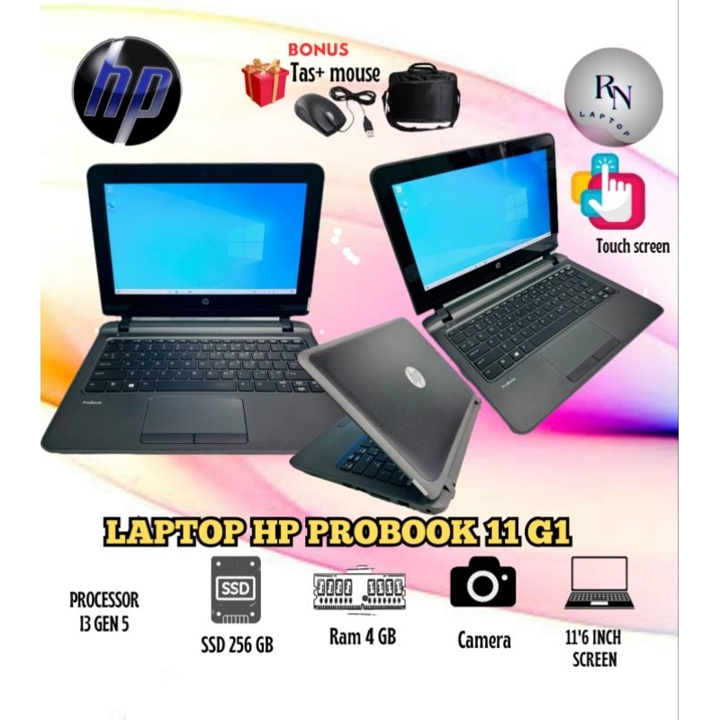 Jual LAPTOP HP PROBOOK 11 G1 | PROCESSOR I3 GEN 5 | RAM 4/128GB TOUCH ...