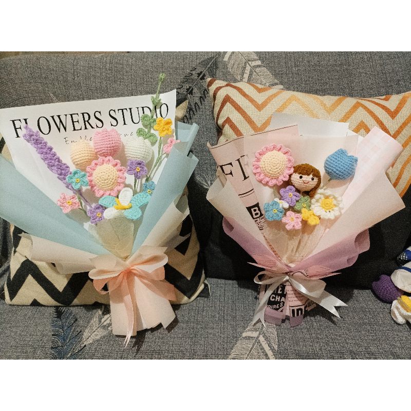 Jual Buket Bunga Tema Cotton Candy Pastel Manis | Bouquet Flowers ...