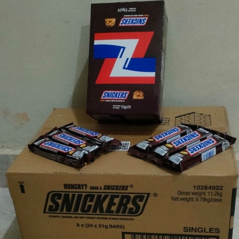 Jual SNICKERS CHOCOLATE BAR - 1 DUS (35 GRAM : 9 BOX | 51 GRAM : 8 BOX ...
