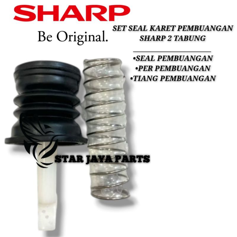 Jual SHARP SEAL KARET PEMBUANGAN MESIN CUCI SHARP SET / KLEP PEMBUANGAN MESIN CUCI SHARP (SEAL ...