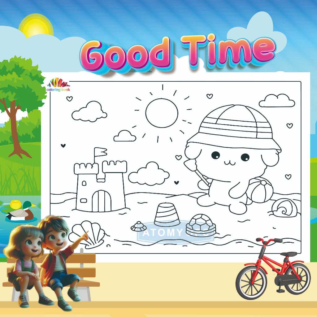 Jual KERTAS MEWARNAI / COLORING / KERTAS GAMBAR / GOOD TIME / KERTAS ...