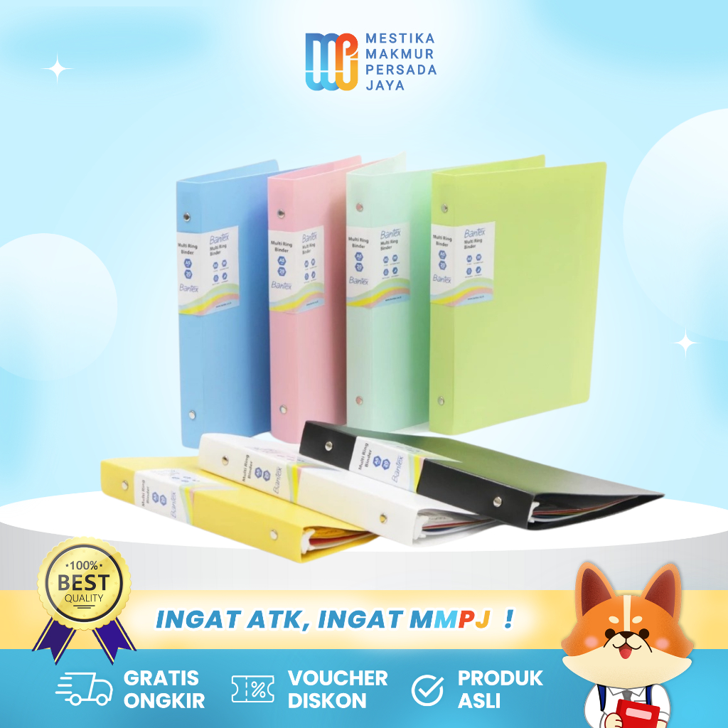 Jual Bantex Binder A5 B5 - Notebook Kuliah + Isi Kertas Binder ...