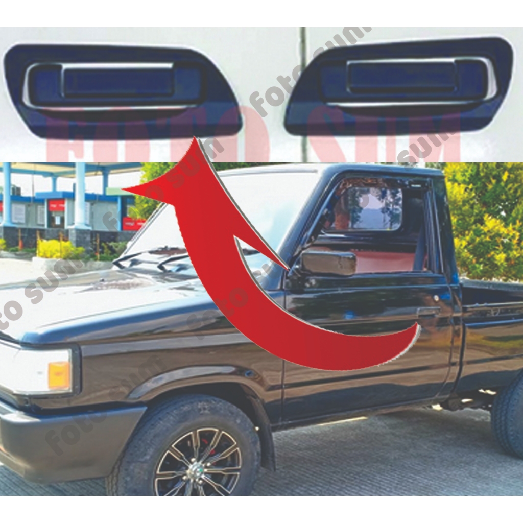 Jual OUTER HENDEL KIJANG GRAND DAN SUPER PICK UP HITAM SATU SET UTK 2 PINTU | Shopee Indonesia
