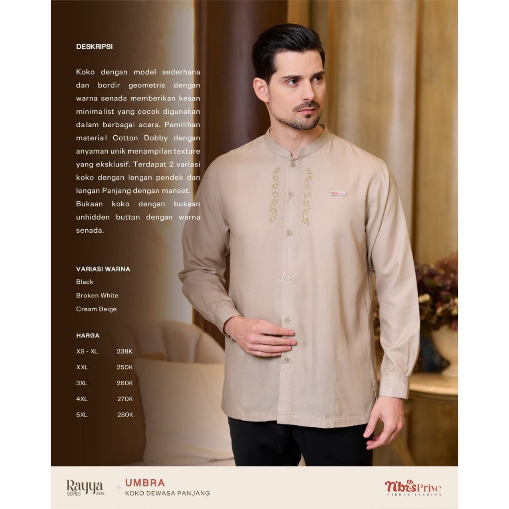 Jual READY SIAP KIRIM | HB - RAYYA SERIES UMBRA CREAM BEIGE | SARIMBIT ...