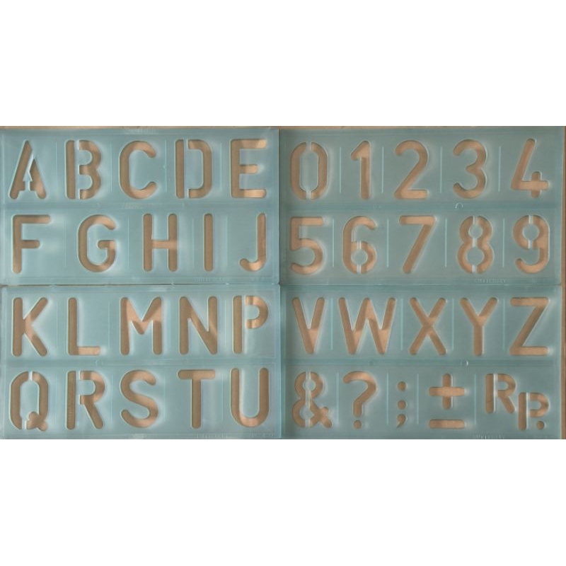 Jual Penggaris Sablon Huruf dan angka Butterfly Ha430 | Shopee Indonesia