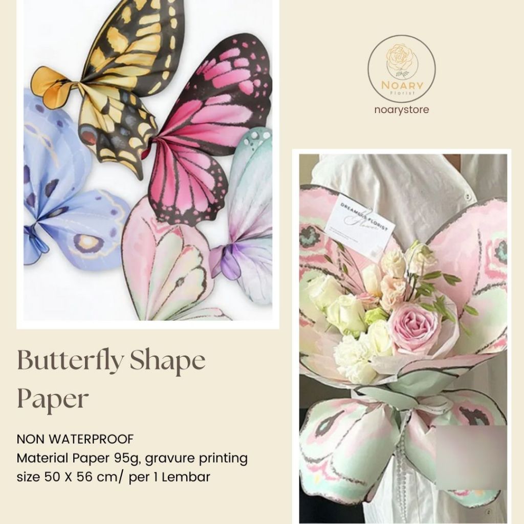 Jual BUTTERFLY SHAPE PAPER / WRAPPING | Shopee Indonesia
