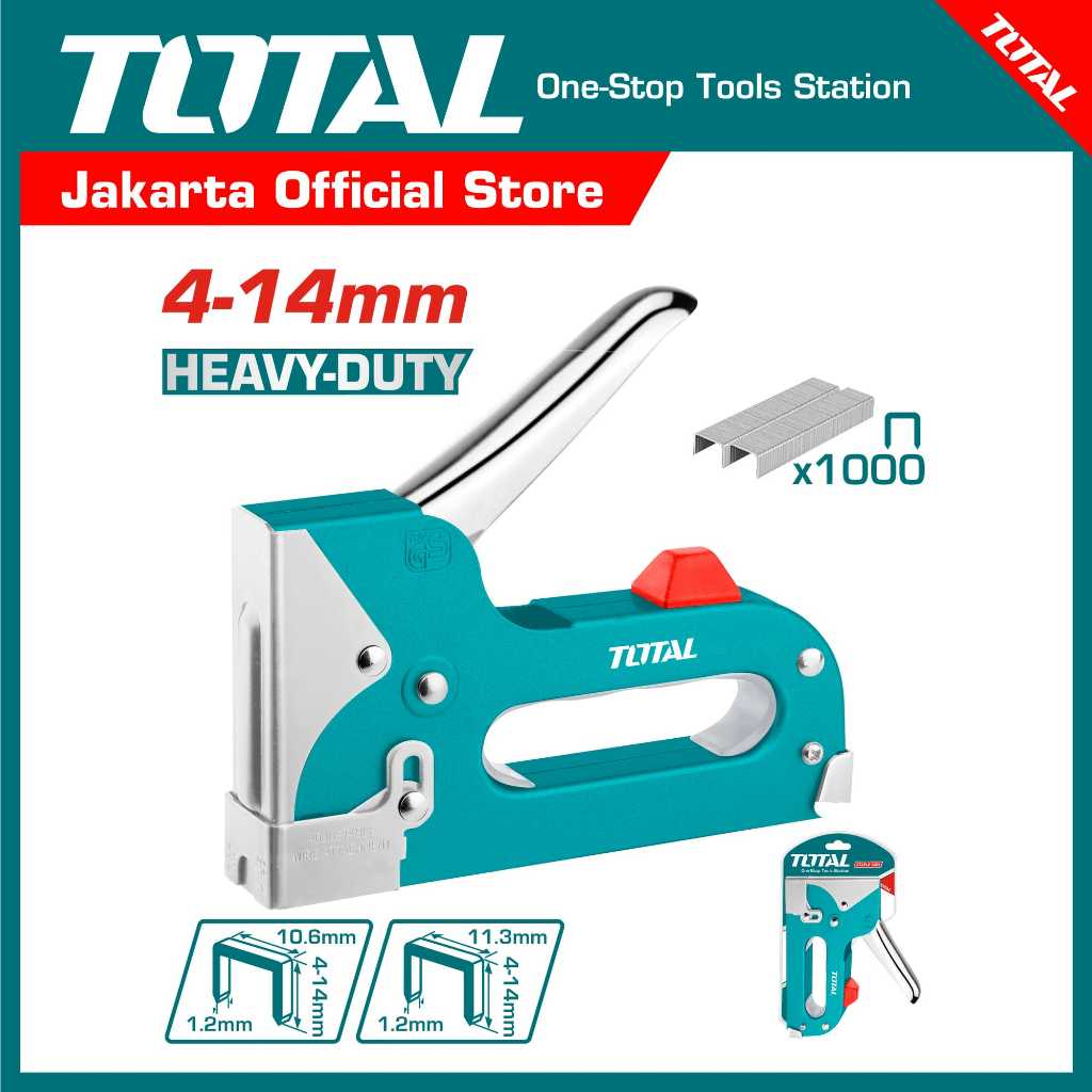 Jual TOTAL Staple gun THT31142 - Staples Tembak 4-14mm | Shopee Indonesia