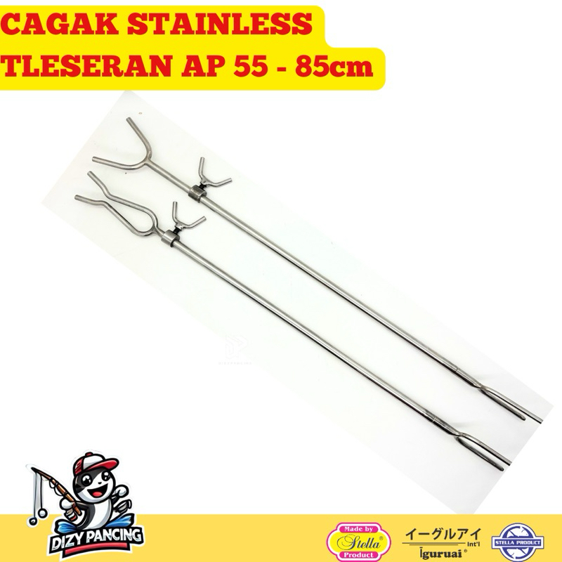 Jual Cagak Stainless Teleseran AP 55-85cm Anti Karat Alat Pancing ...