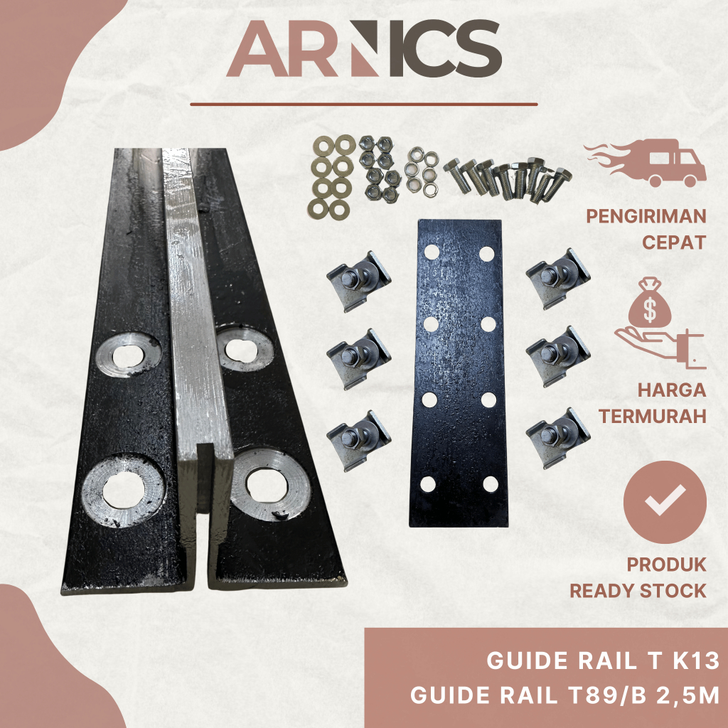 Jual Guide Rail K13 / Guide Rail T89/B / Guide Rail Panjang 2.5 meter ...