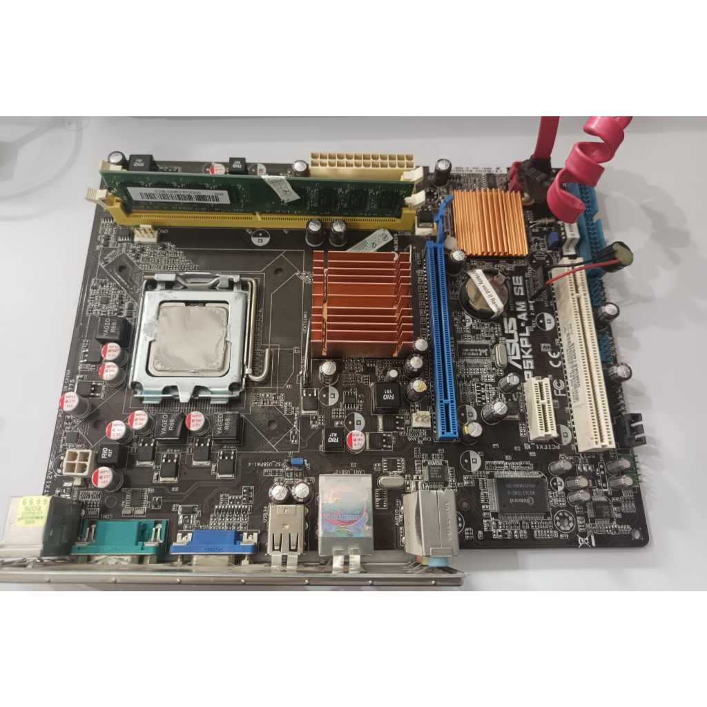 Jual 1 SET MOTHERBOARD ASUS P5KPL- AM SE + RAM + PROCI INTEL CORE 2 ...